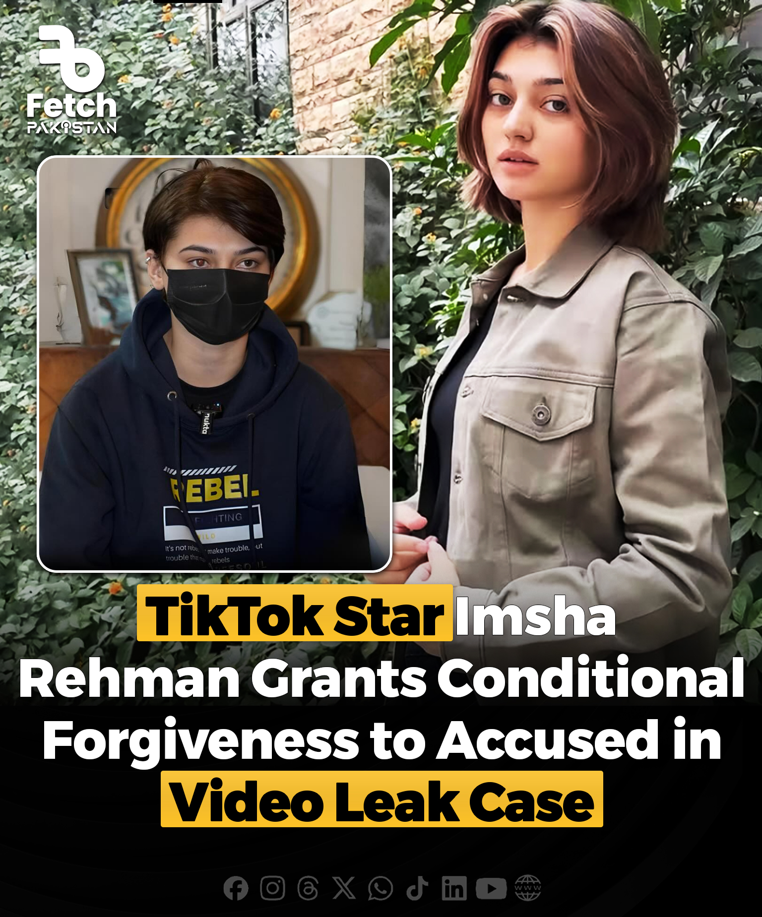 Fetch Pakistan Tiktok Star Imsha Rehman Has Granted Facebook
