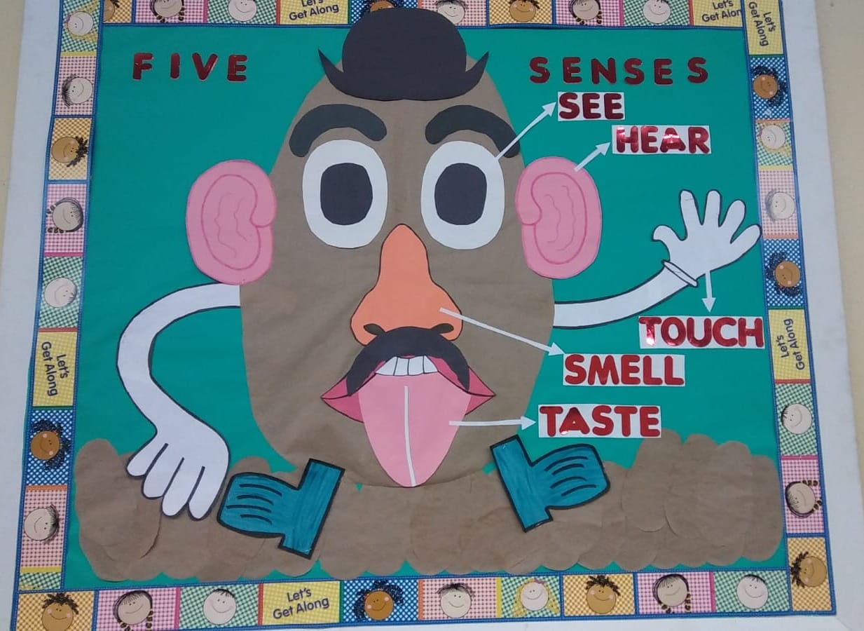 For Kids Only Academy - Bulletin board/ My five senses/ One year old ...
