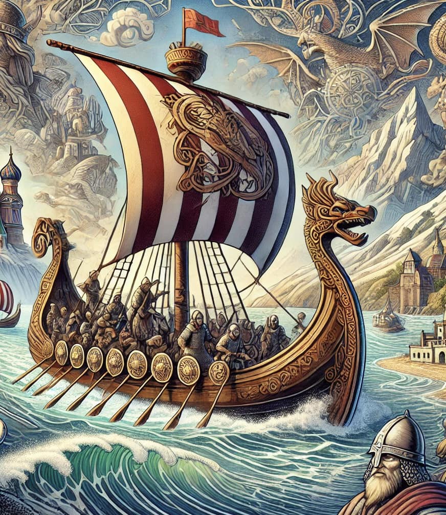 The Viking - Viking ships traveled vast distances, from North America ...