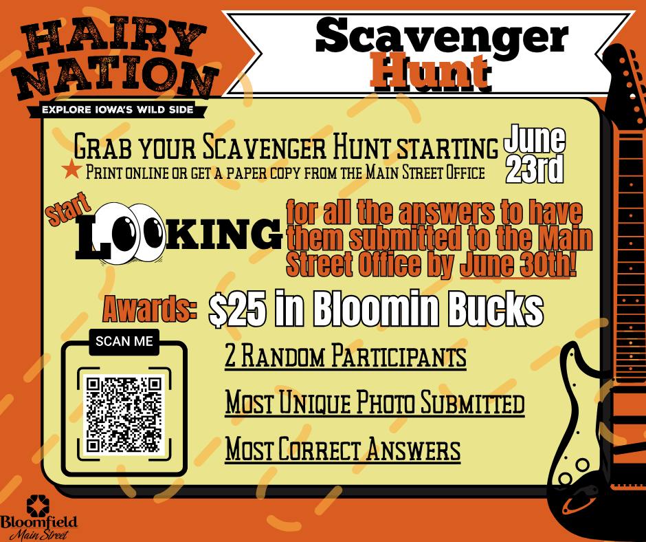 Bloomfield - The SCAVENGER HUNT is ON!!! You can now access the ...