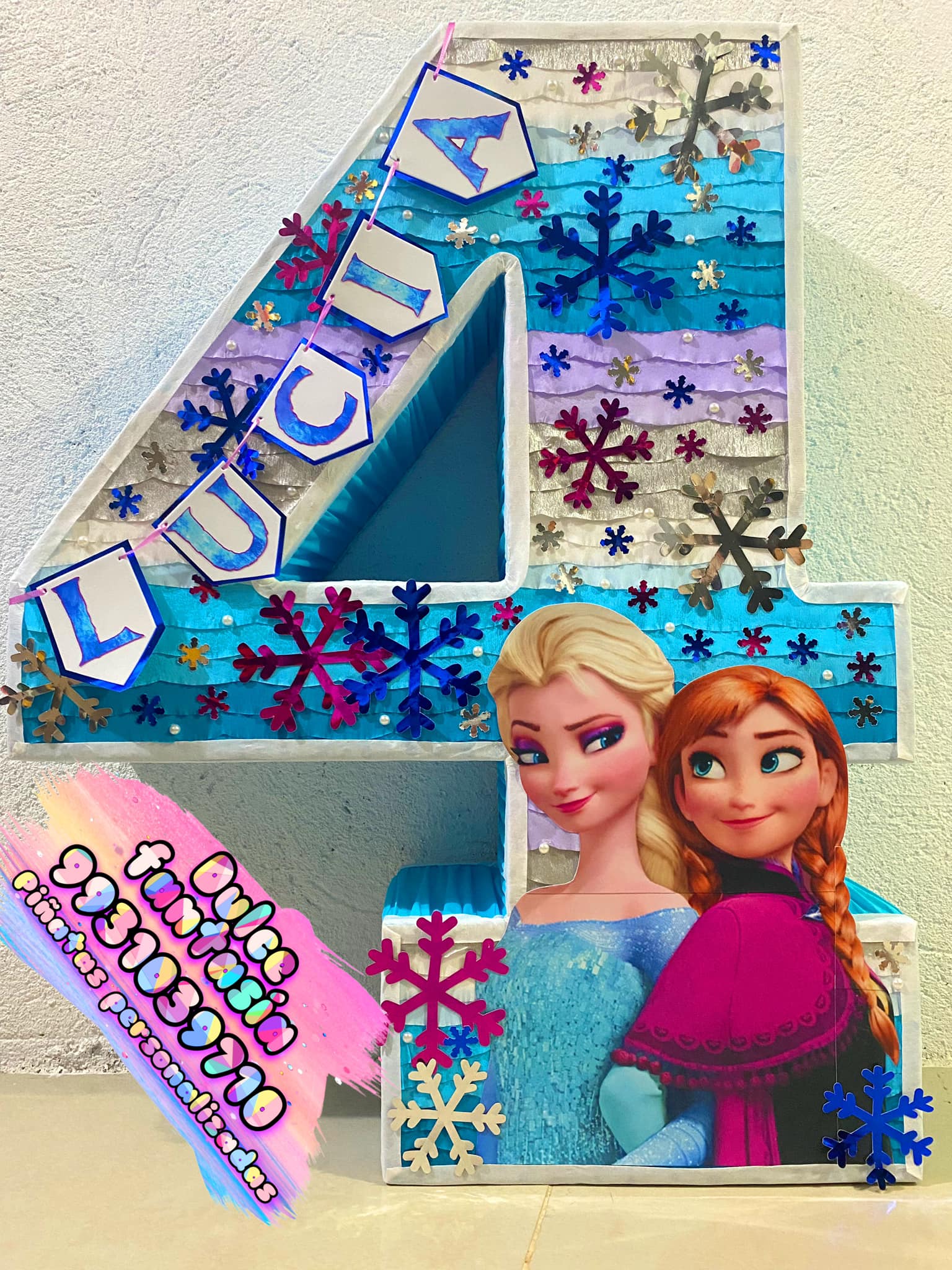 Dulce Frozen ️ Dulce Fantasía Piñatas Personalizadas 🤩 ¡felicidades