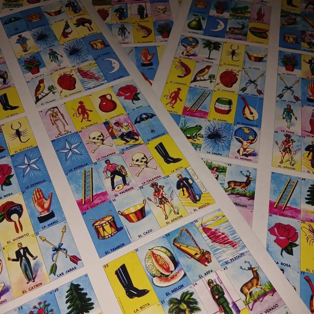 Magical - Kit de 54 cartas, cada una con sus dobles Lotería Mexicana ...