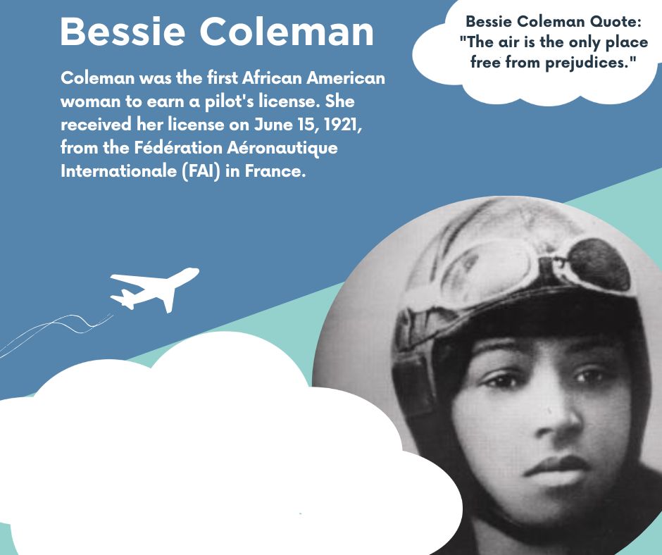 The Center - ️ Day 26: Honoring Bessie Coleman: The Sky's the Limit! 🚀 ...