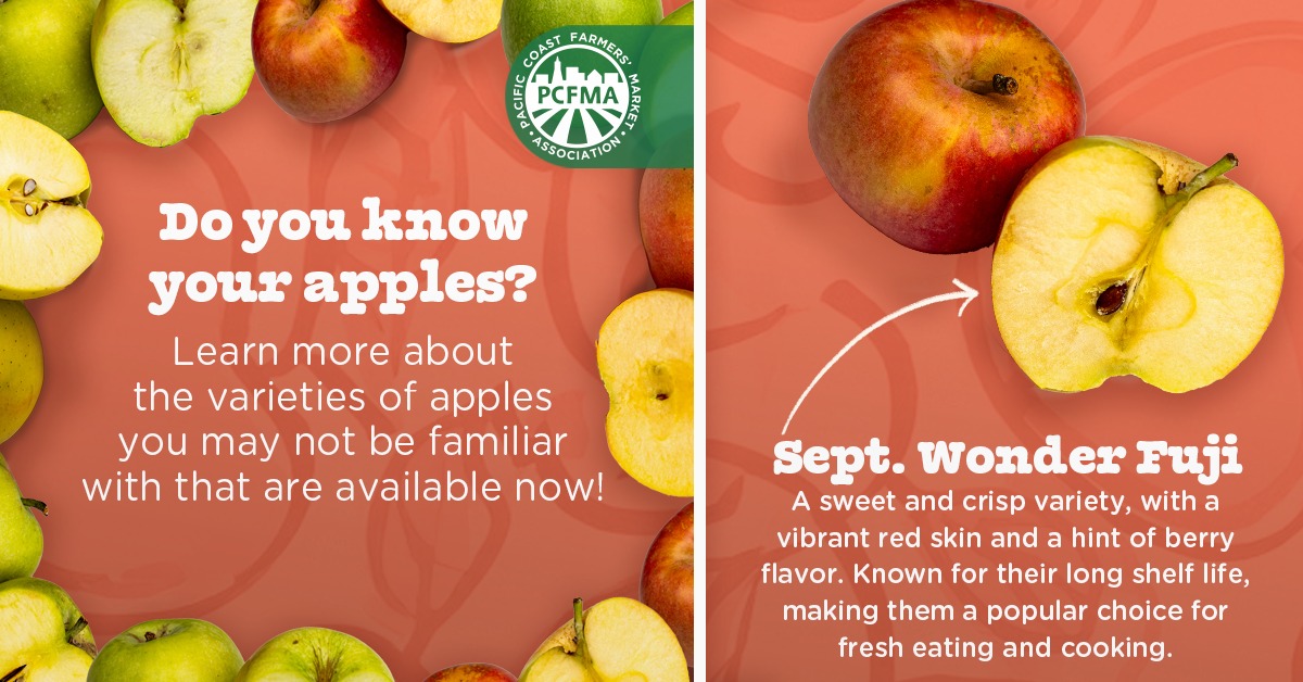 Pleasanton - 🍎 All About Apples 🍎 The September Wonder Fuji is here to ...