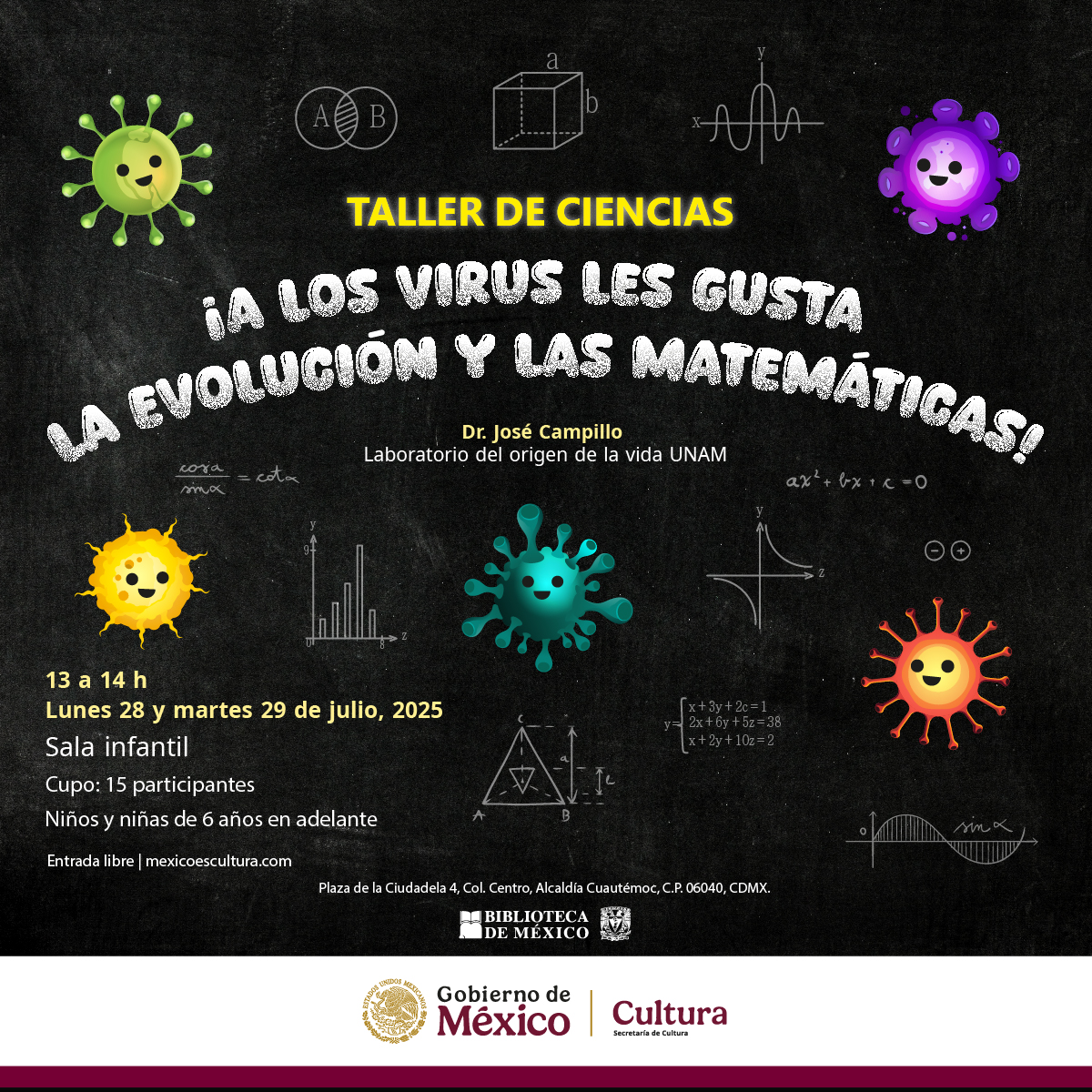 Biblioteca - #Taller de Ciencias ¡A los virus les gusta la evolución y ...