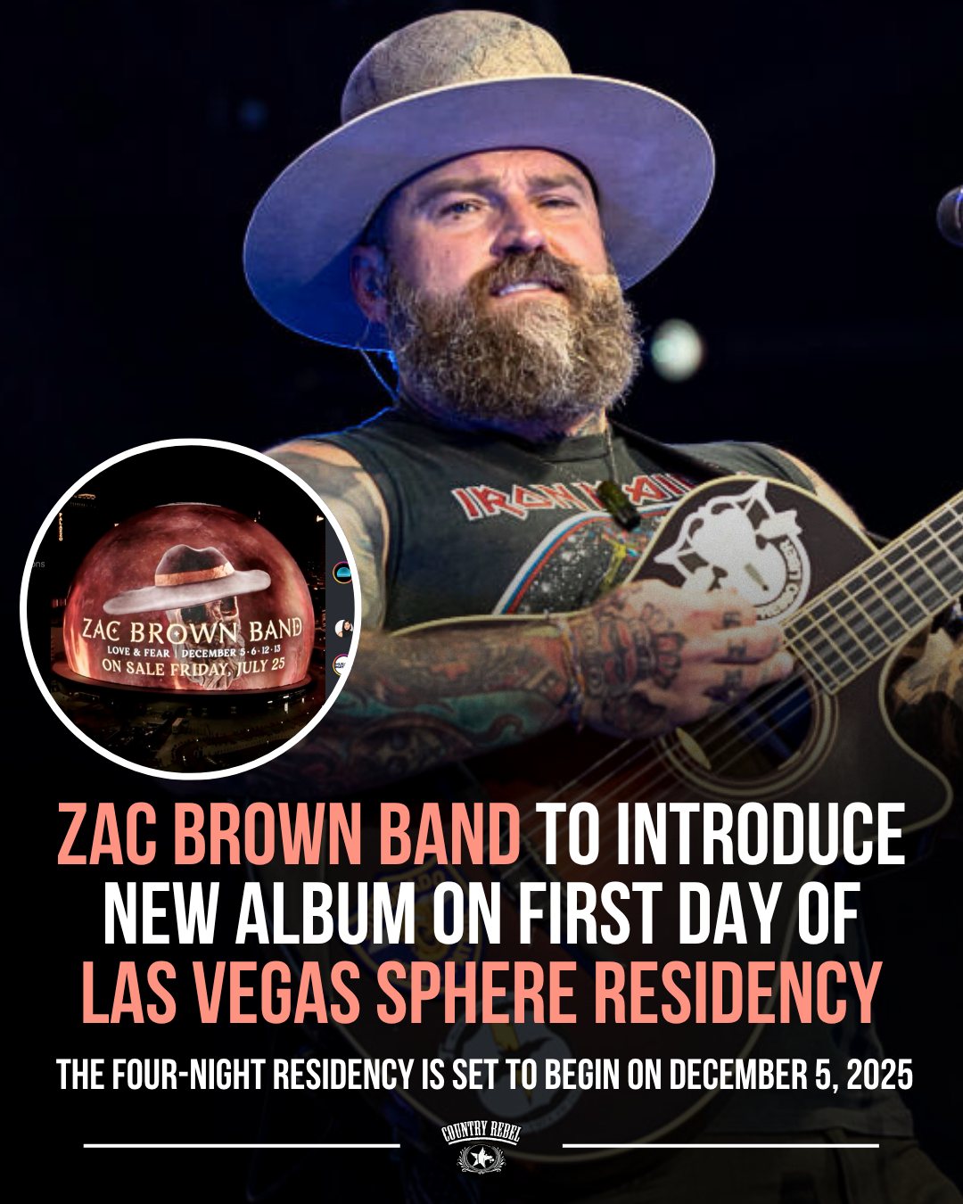 Addicted Zac Brown Band Announced Their New Album Love And Fear Is