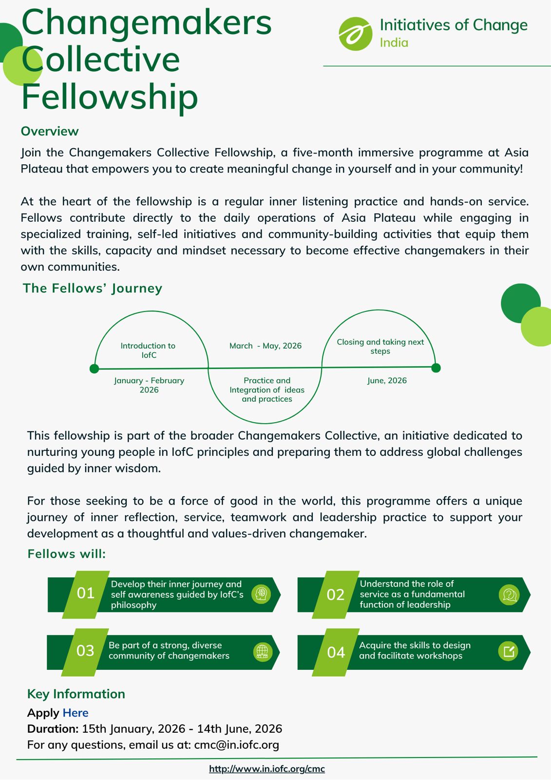 Initiatives - Applications are now open for the Changemakers Collective ...