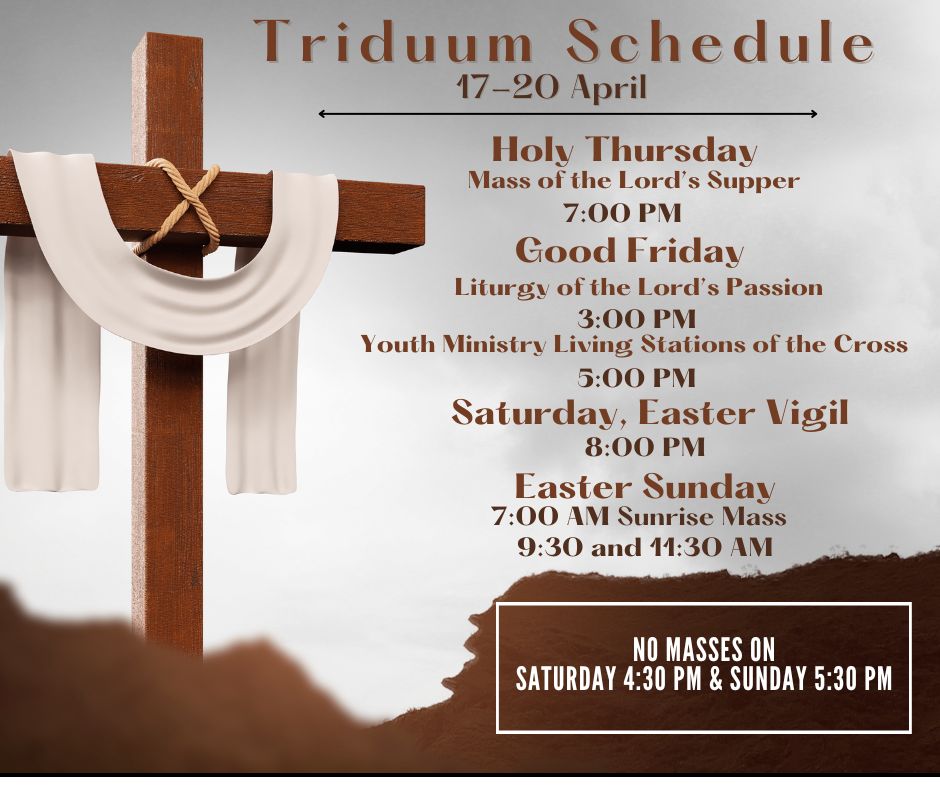 Ascension - 🌿Join Us for the Sacred Triduum🌿 As we enter the holiest ...