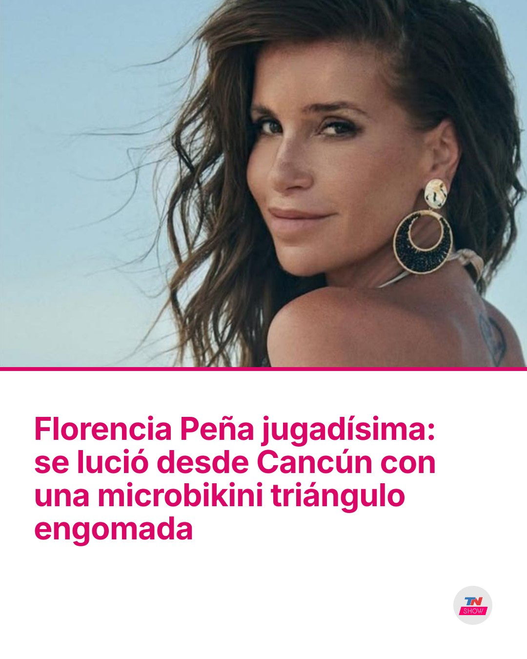 Tn Posó Desde La Playa Con Un Modelo Diminuto Total Black Que Combinó 1721