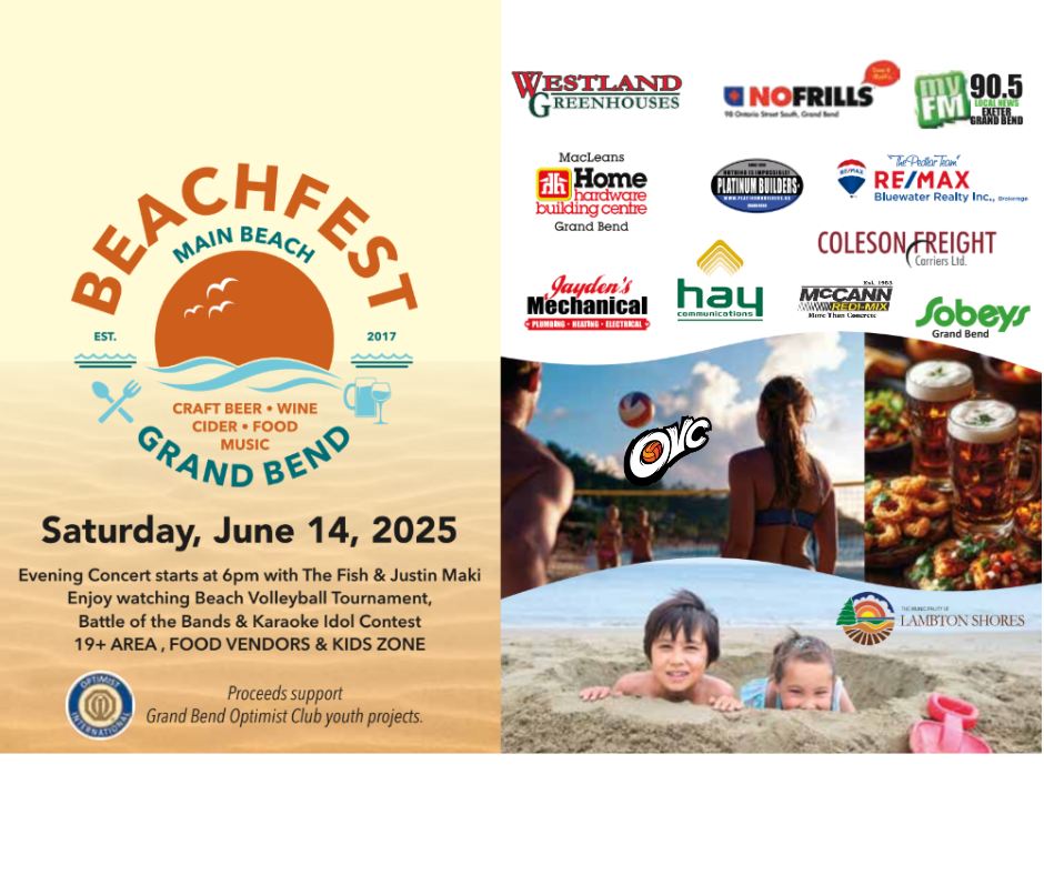 Grand Bend Optimist Club Kick Off The Summer At Beachfest Great Food