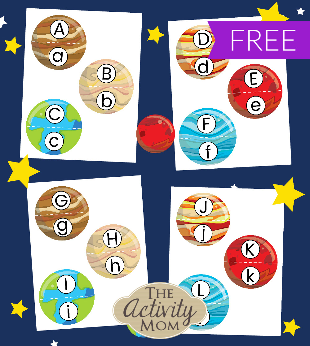 Space Alphabet Matching... - Free Preschool Printables