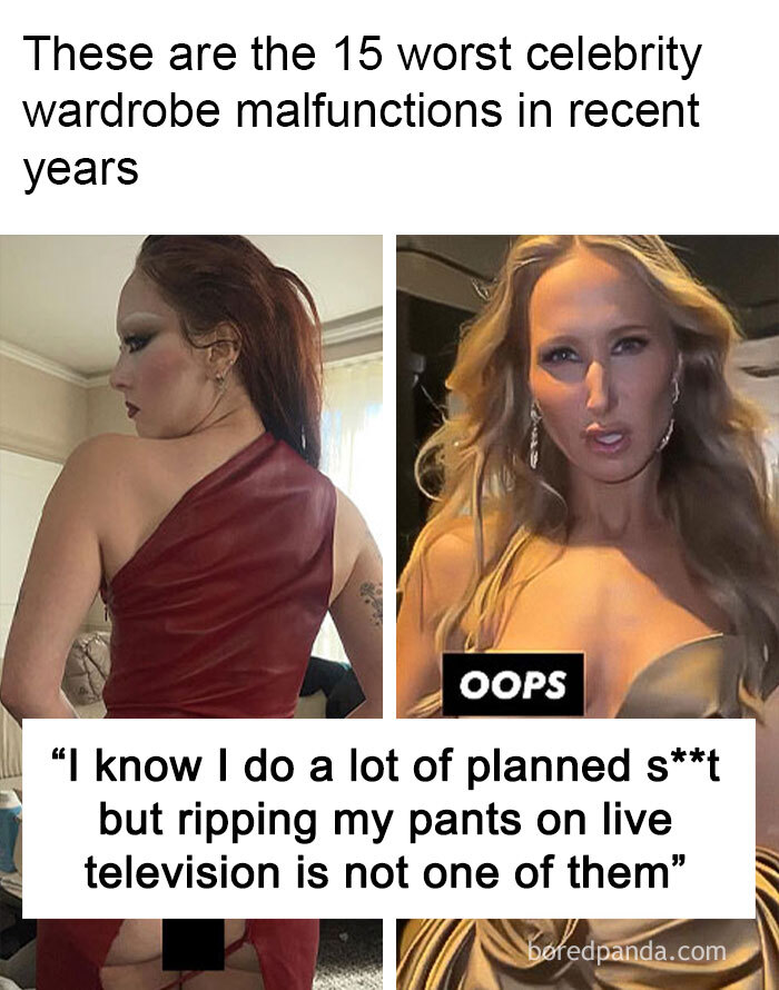 Lmao These Are The 15 Worst Celebrity Wardrobe Malfunctions In Recent Years Link In The