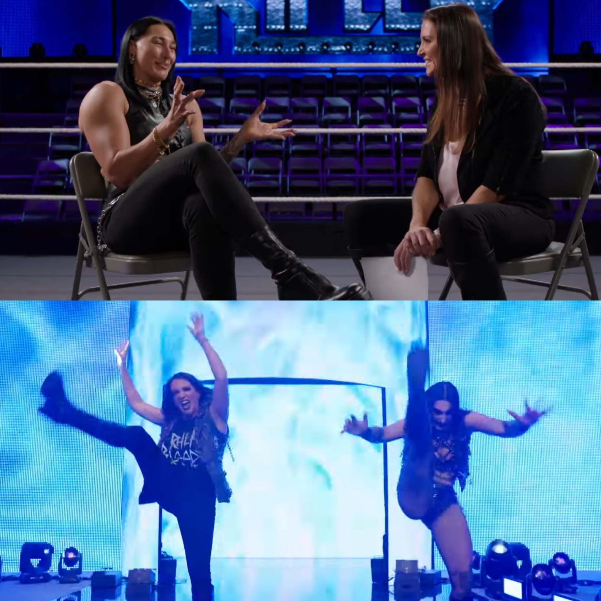 Wrestlingmania Stephanie Mcmahon Tried To Do Rhea Ripleys Entrance 9763