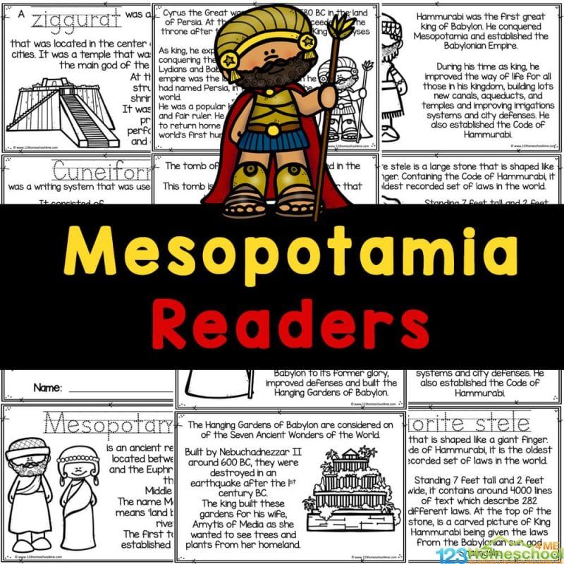 123 - Ancient Mesopotamia for Kids - Free Printable Reader to Read ...