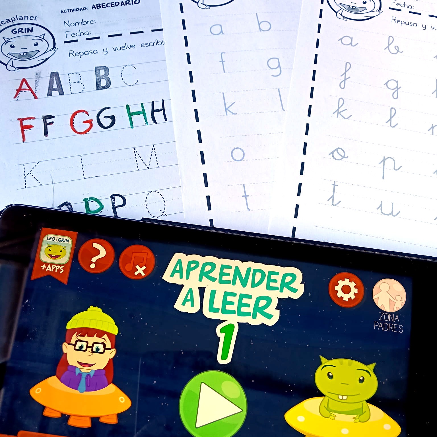 Educaplanet - 📲GRAFOMOTRICIDAD DEL ABECEDARIO 📲 Desarrollar la ...