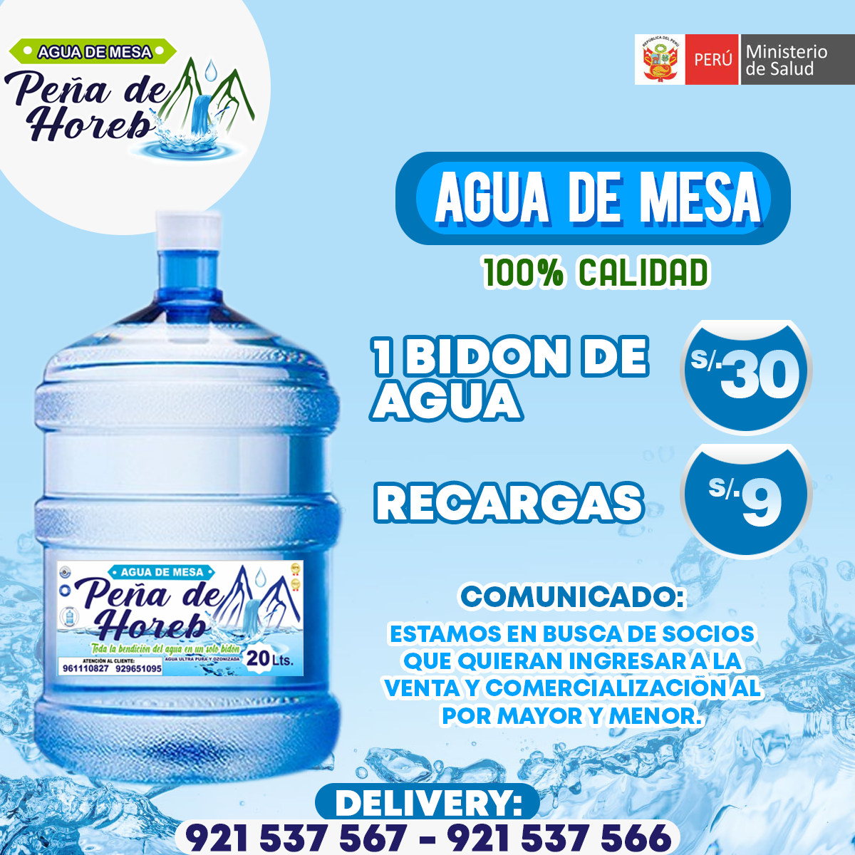 Agua Peña De Horeb Lambayeque
