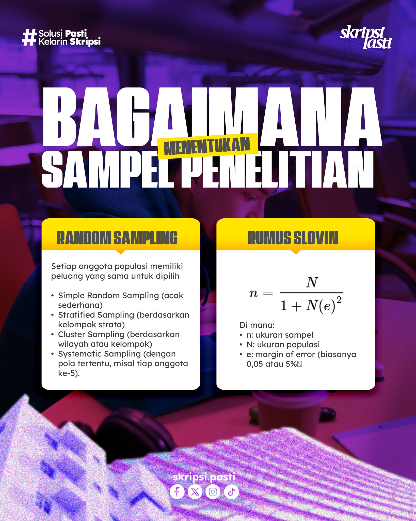Skripsi 🎯 Menentukan Sampel Dengan Random Sampling 📊 🔍 Random 1244