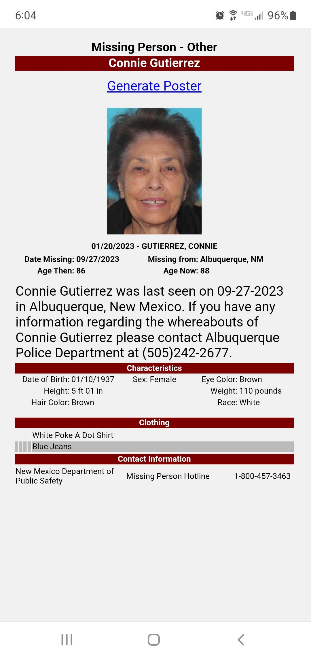 Missing Missing Girls And Young Women From New Mexico