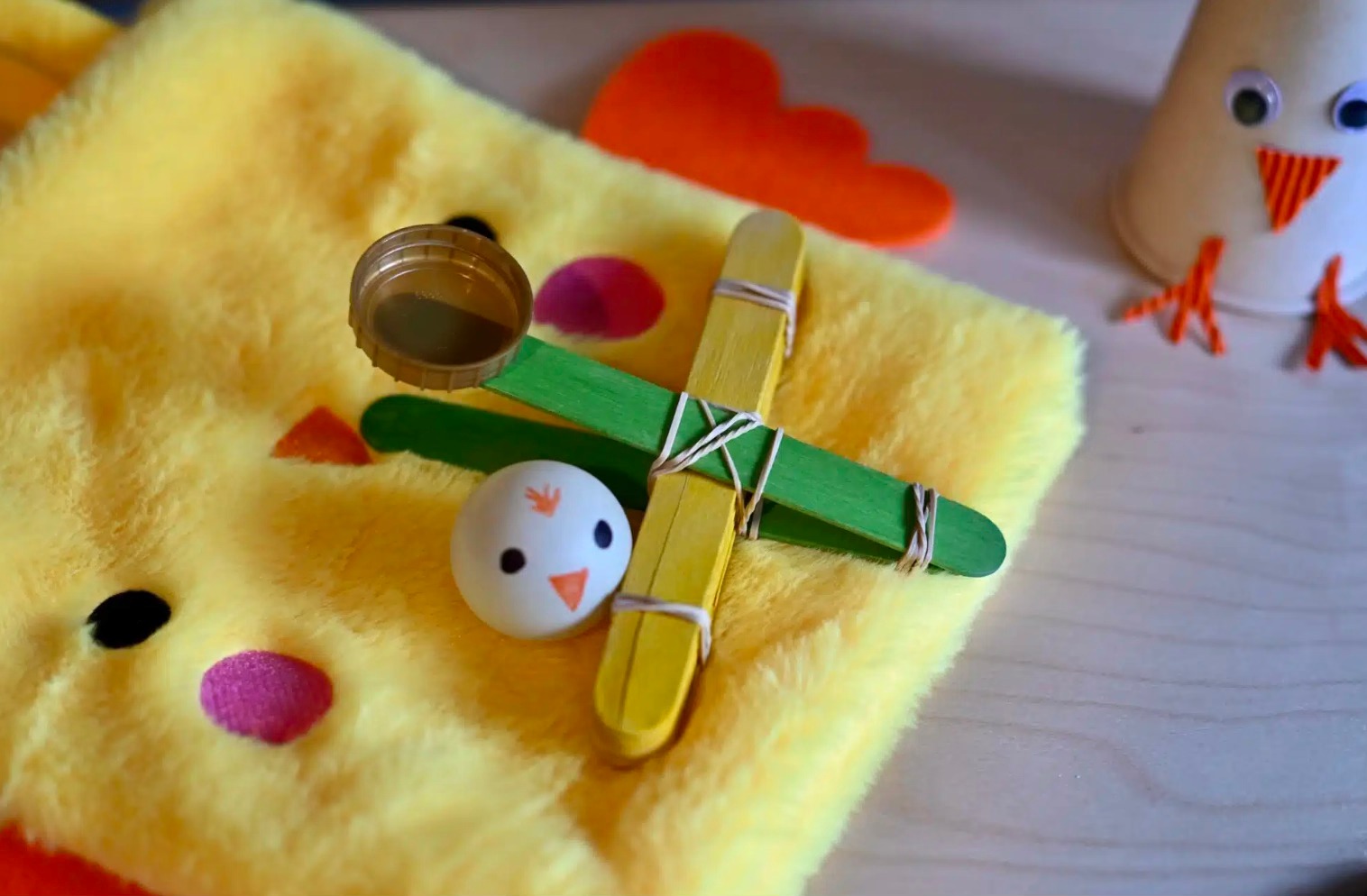 Science - An Easter chick catapult is a fun STEM challenge for this ...