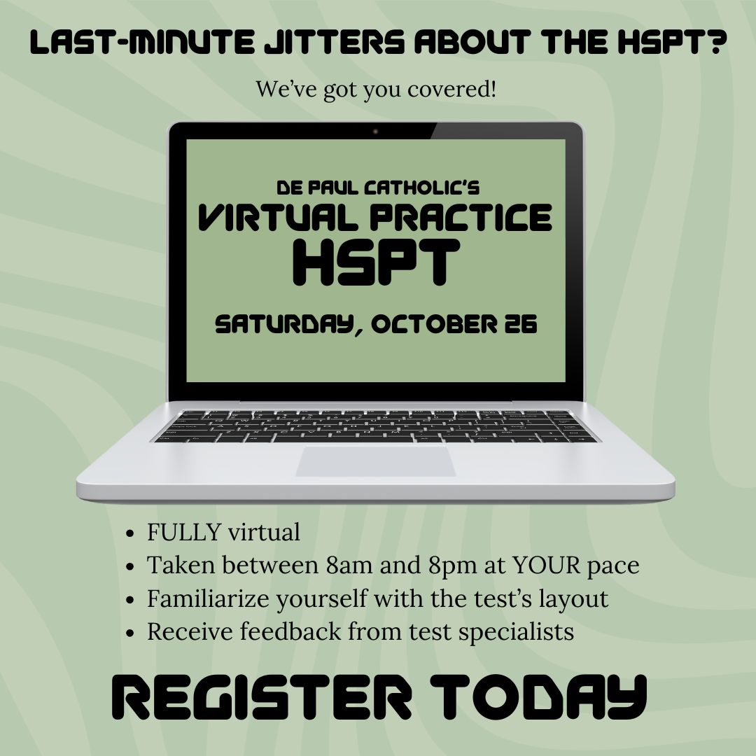 DePaul - Planning to take the HSPT? DePaul Catholic's virtual practice ...
