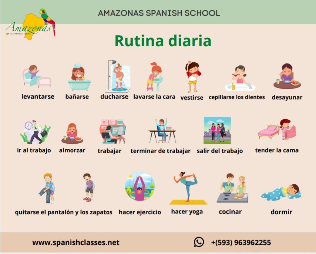 Escuela - 🌟¡Transforma tu español diario y haz que cada rutina cuente ...