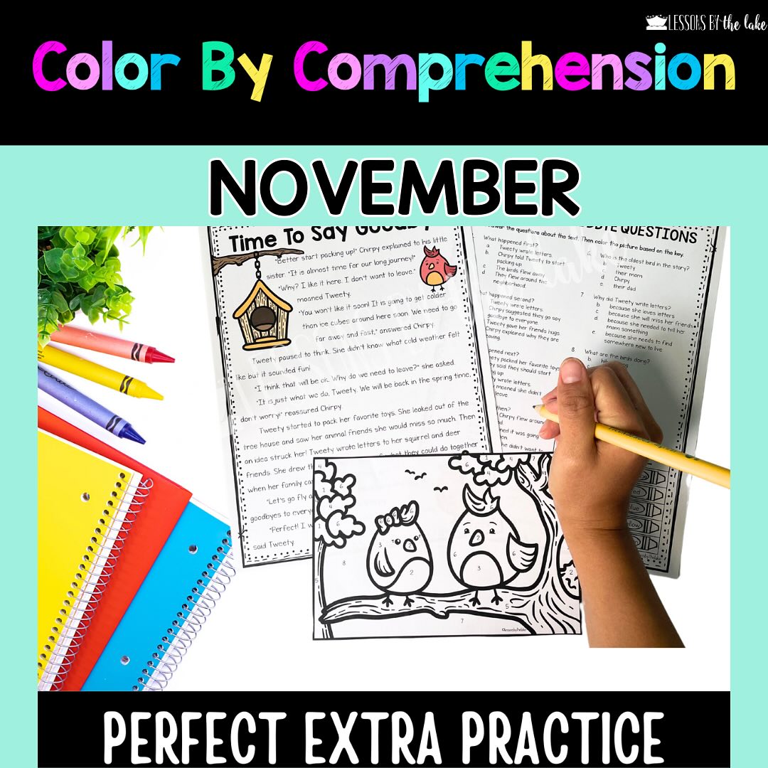 🍂 No-Prep November Fiction Reading... - Lessons by the Lake | Facebook