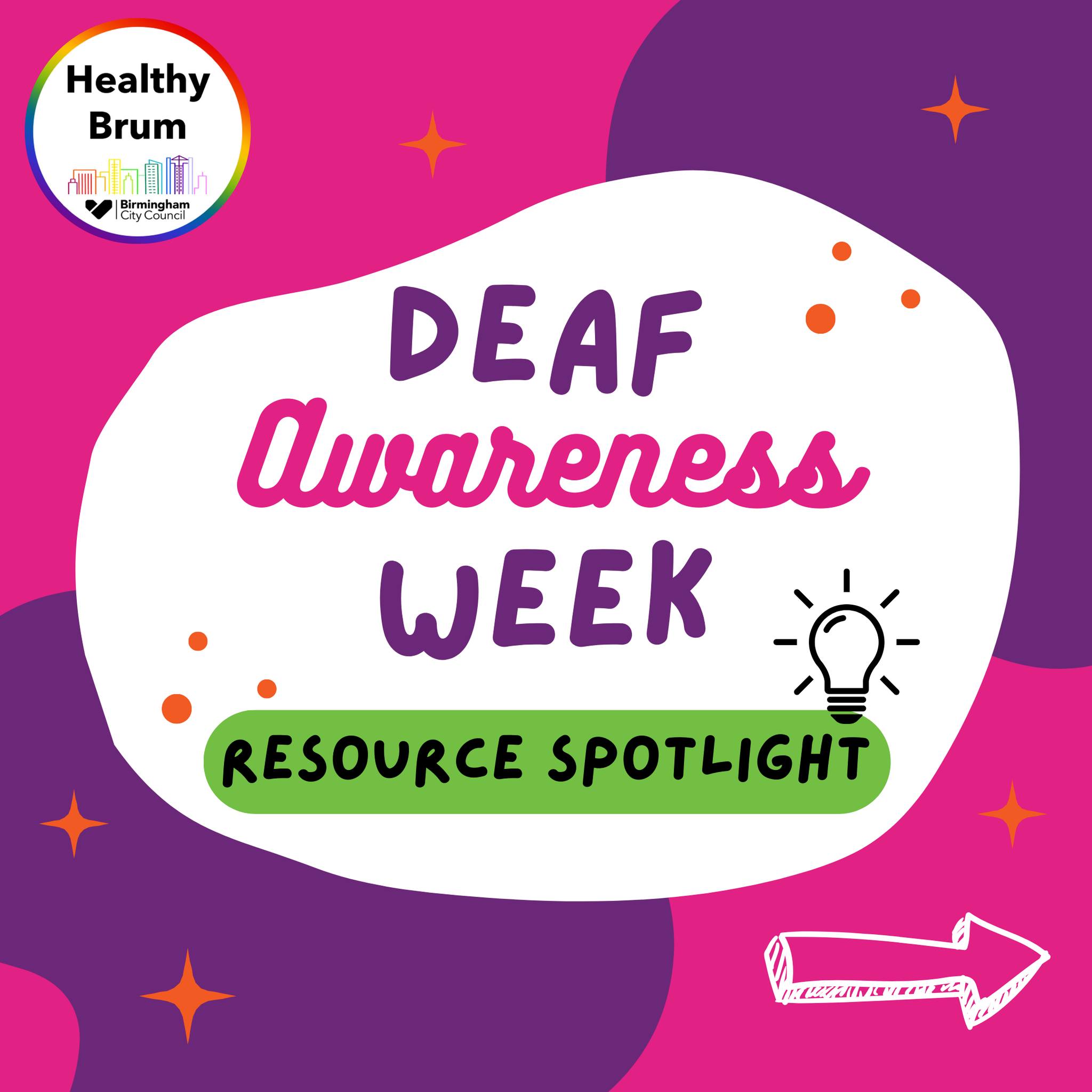 Healthy Brum - 🌟 For Deaf Awareness Week, we’re shining a... | Facebook