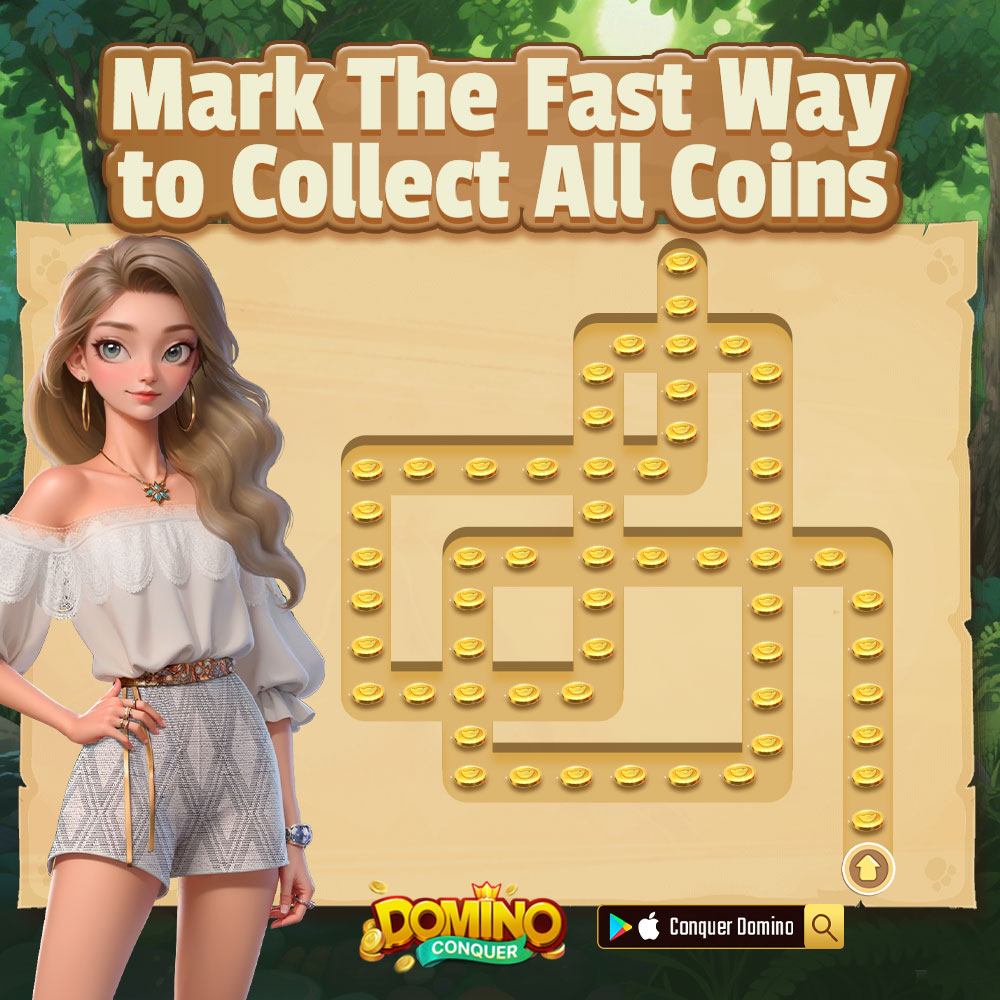 Conquer Domino - #quiz Mark the fastest path to collect... | Facebook