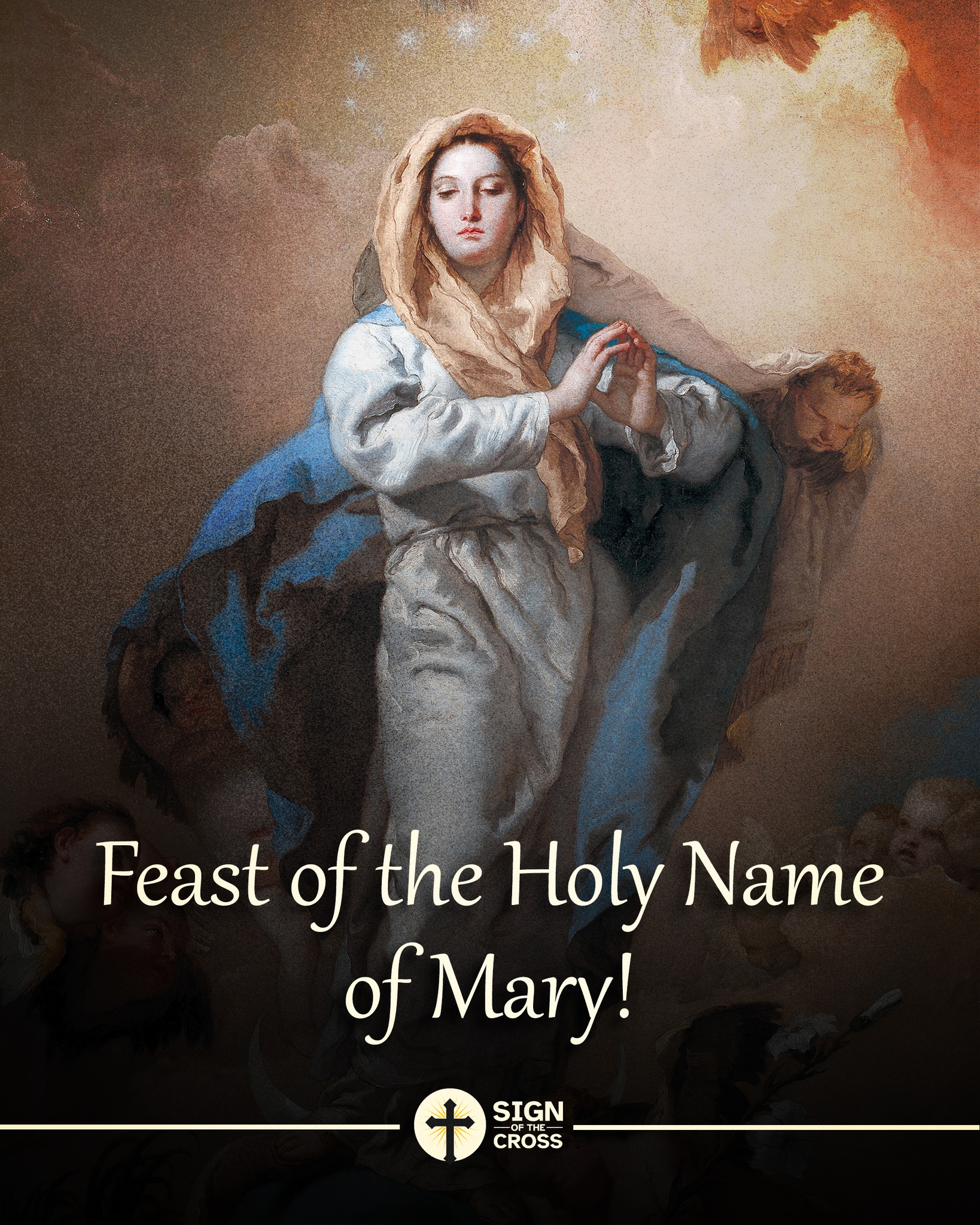 Blessed Feast of the Most Holy Name of... - Sign of the Cross | Facebook