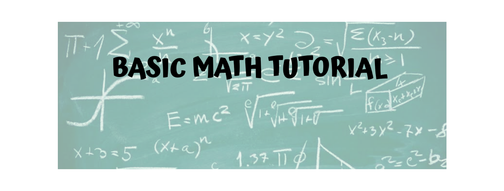 Basic Math Tutorial Home 9562