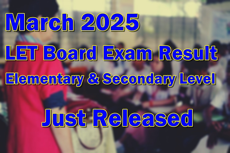 Philippine - PRC released the LET Results March 2025 – Elementary ...