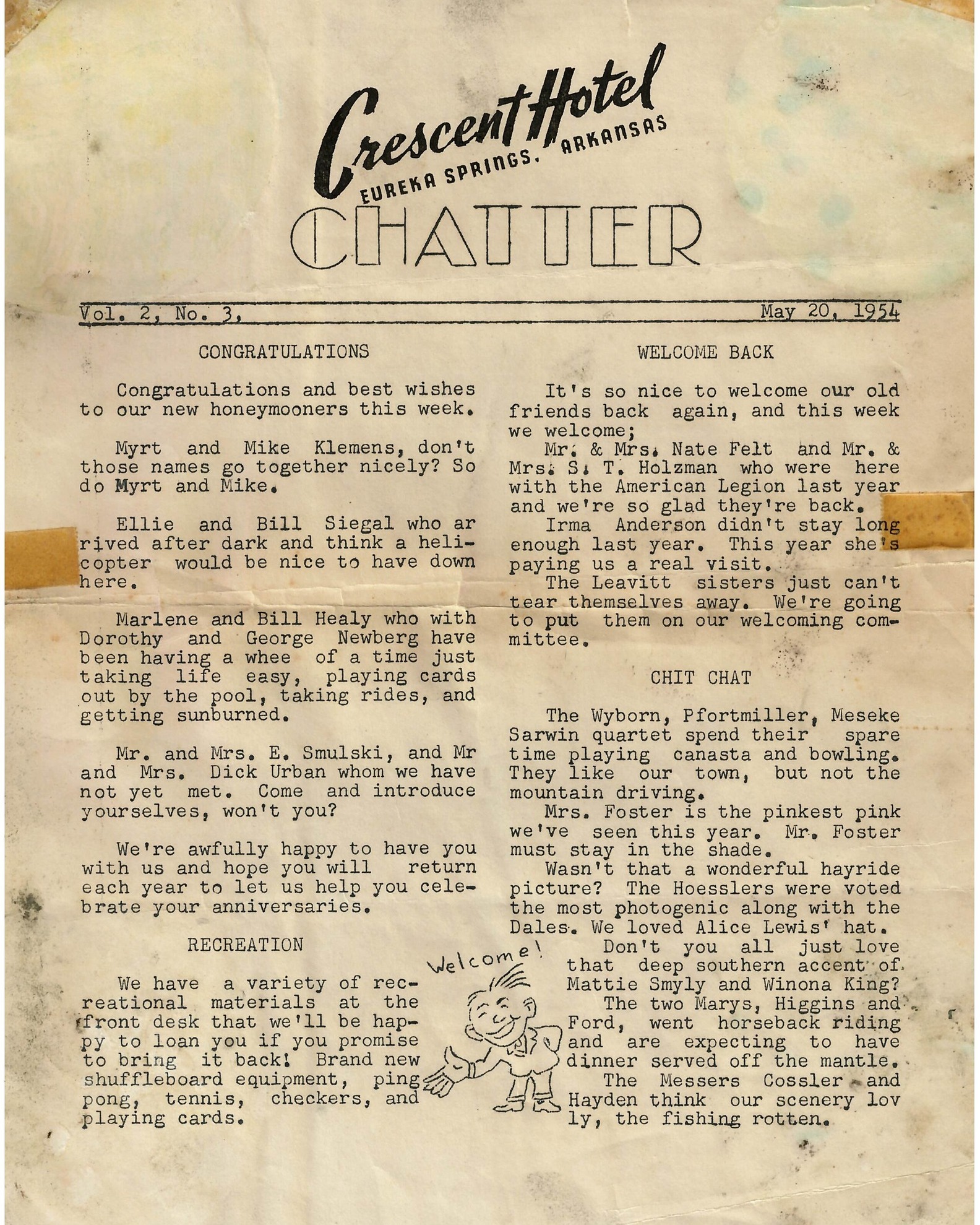 1886 - Throwback Thursday from the archives: The Crescent Hotel Chatter ...