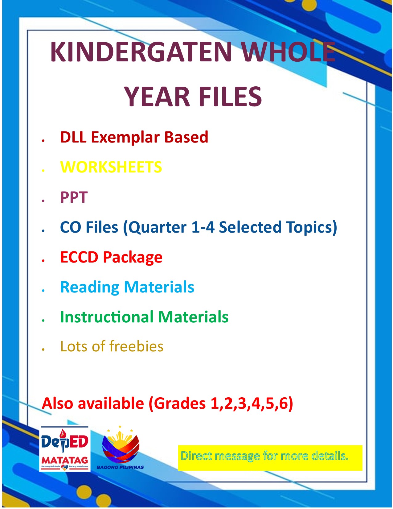 DepEd New Curriculum MATATAG Teachers - Kinder, Grade 1, 4, 7 | Calling ...