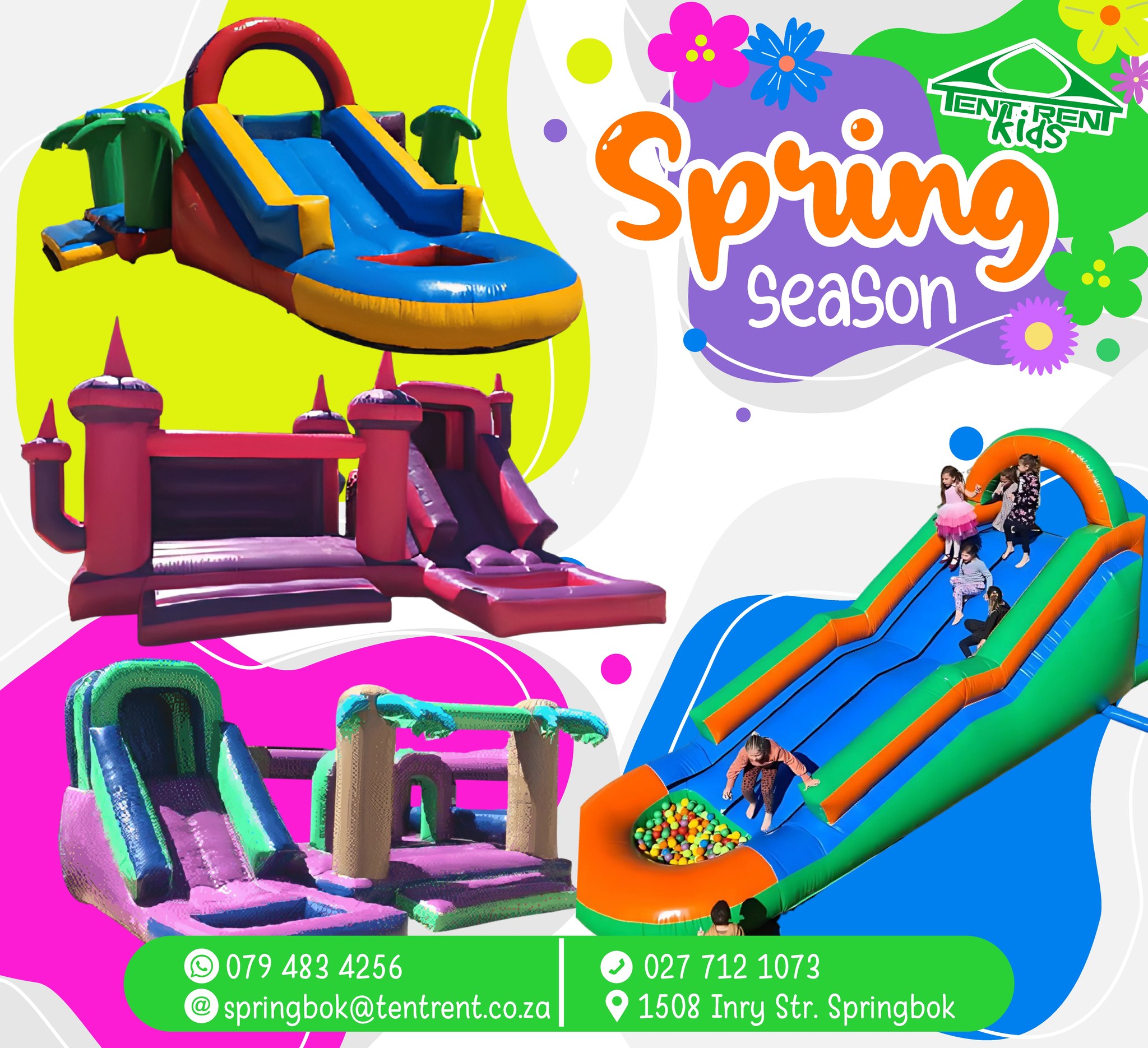 TENT - KIDS | SPRING SEASON | JUMPING CASTLES | SPRINGBOK 🌼🎉 Spring has ...