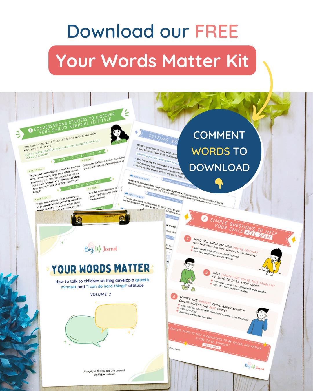 Big - Comment WORDS 👇 to download our FREE resource: Your Words Matter ...