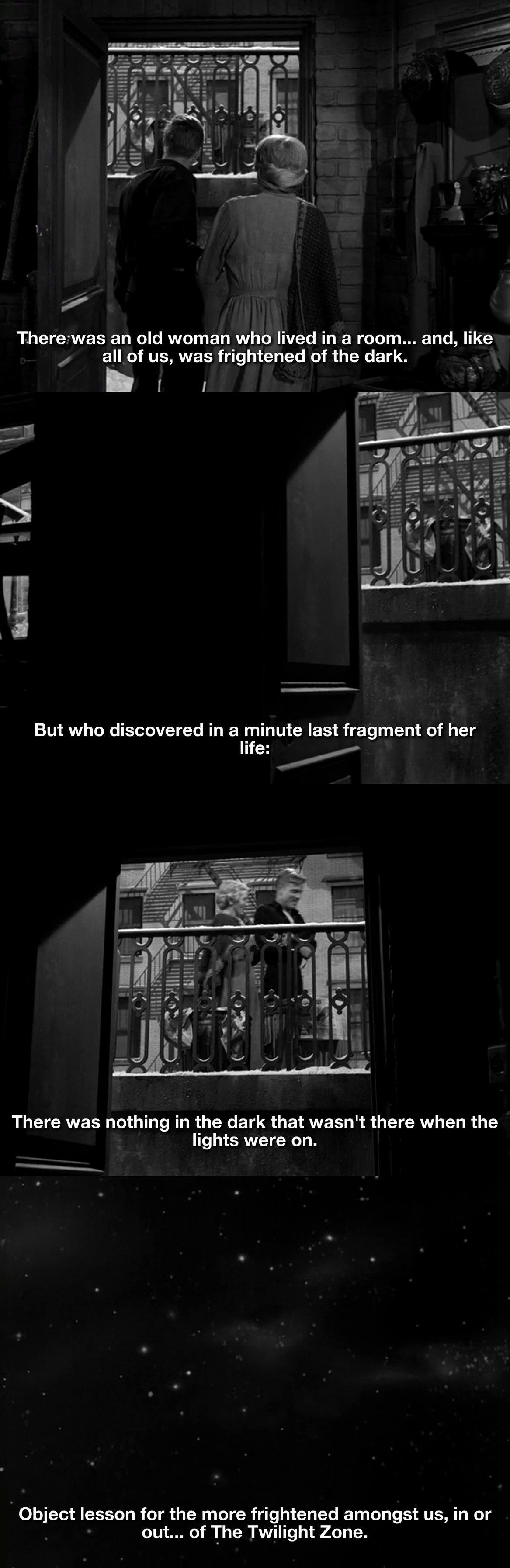 Certified - The Twilight Zone 3x16: Nothing in the Dark 👁️⏳🪞 Director ...