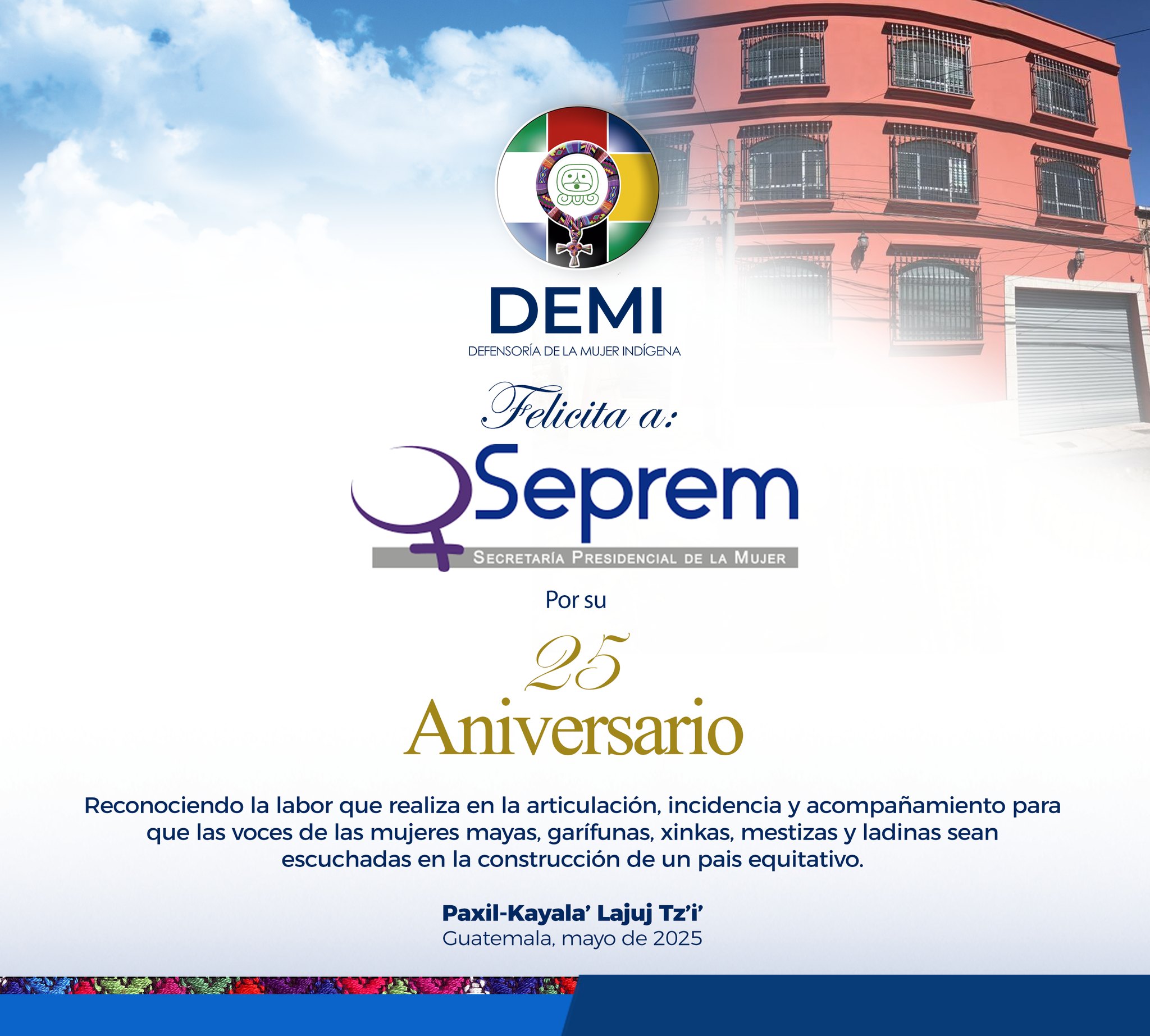 𝗟𝗔 𝗗𝗘𝗙𝗘𝗡𝗦𝗢𝗥𝗜́𝗔 𝗗𝗘 Defensoría De La Mujer Indígena Demi Facebook 9965