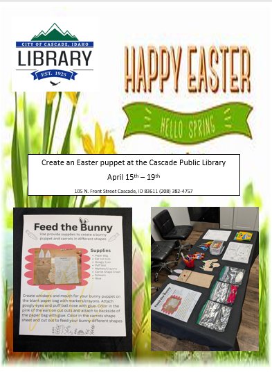 📚🐰 Hop on into the Library for Easter Craft Fun! 🐣 ️ Looking for a ...