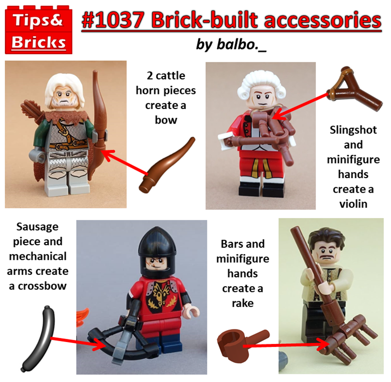 Tips&Bricks - #1037 TECHNIQUES: Brick-built accessories by balbo ...