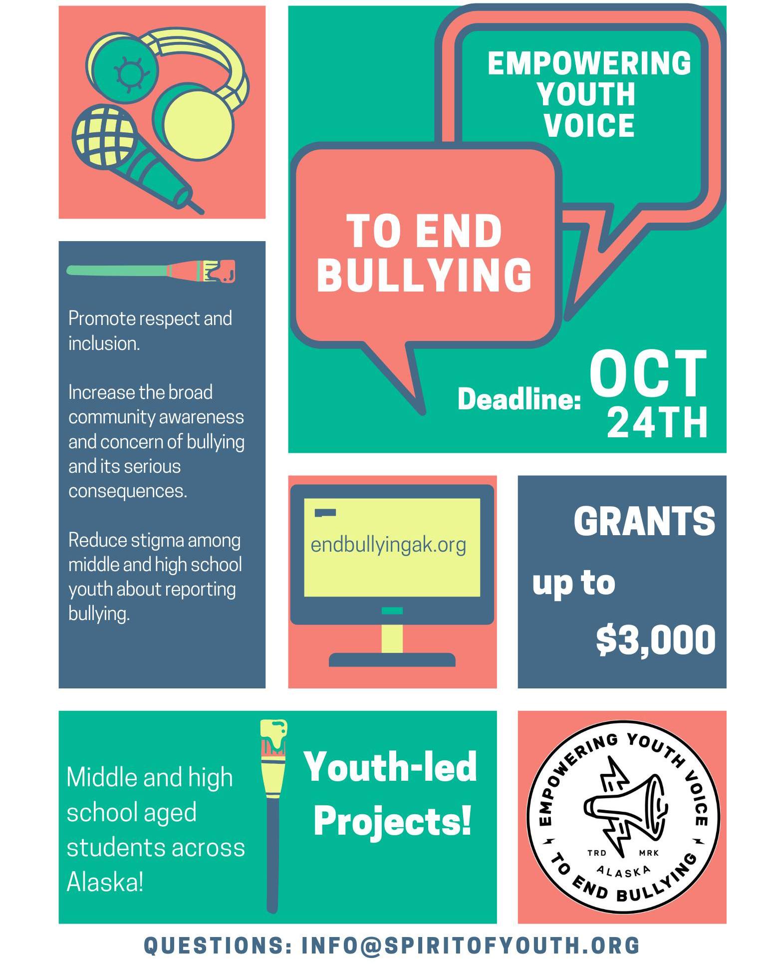 Spirit - The due date to submit your Empowering Youth Voice to End ...