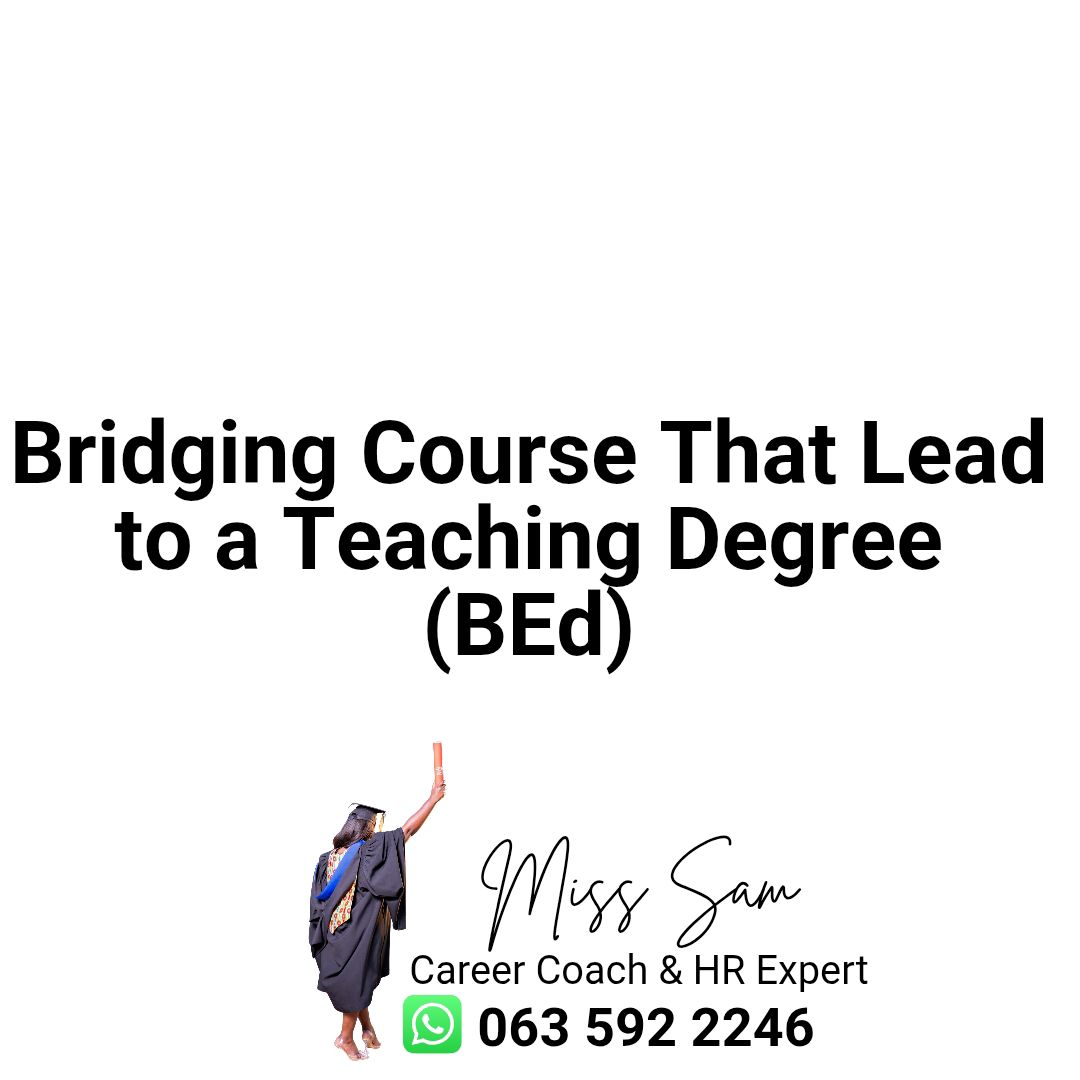 Miss - Bridging course for Teaching (For those who don't qualify for ...