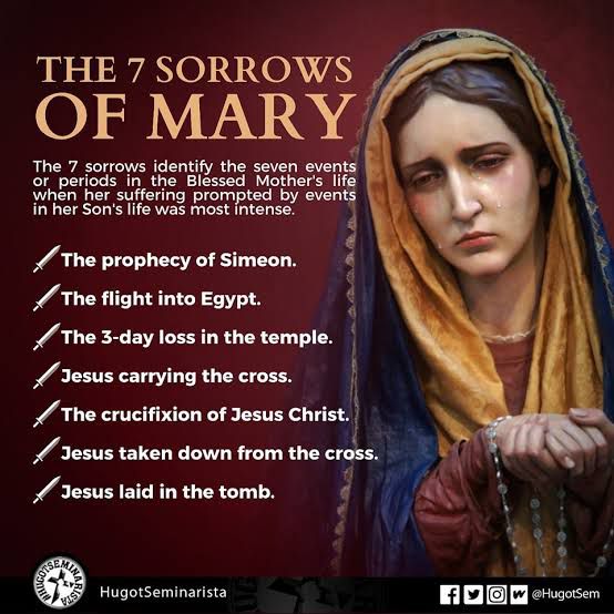 Catholic - Devotion to the Seven Sorrows of Mary (April 11 Feast Day ...
