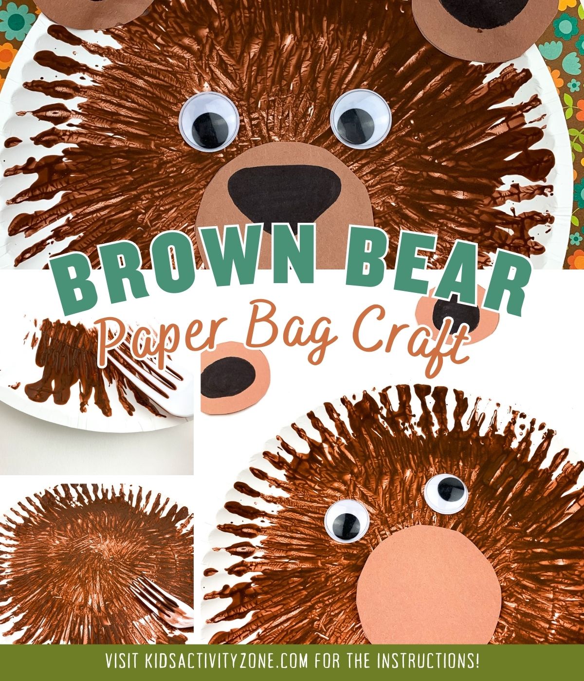 Kids - BROWN BEAR PAPER PLATE CRAFT🐻 https://kidsactivityzone.com/brown ...