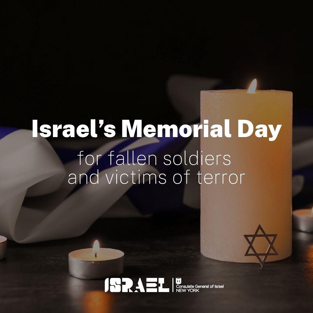 Israel - Tonight marks the beginning of Israel’s Memorial Day — Yom ...