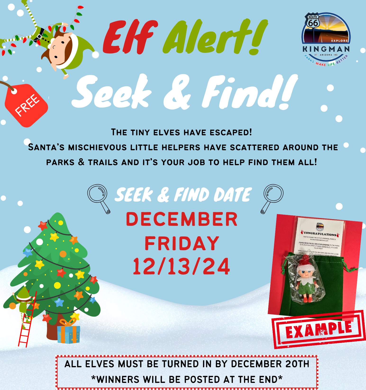 City - Who’s ready to sleigh this elf search? Clues are calling! It’s ...