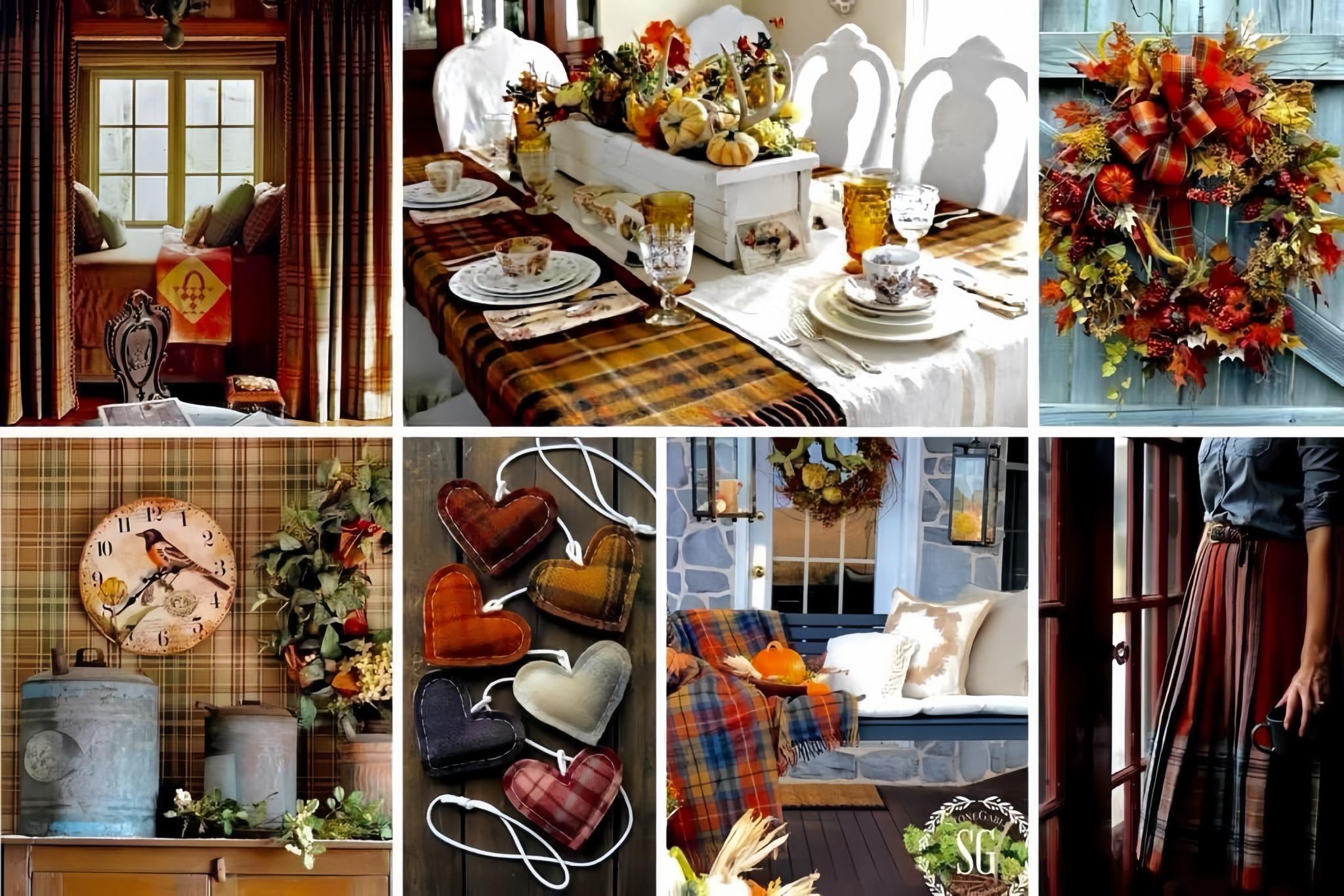 The Domestic - Accents of plaid bring the season’s fiery hues into home ...