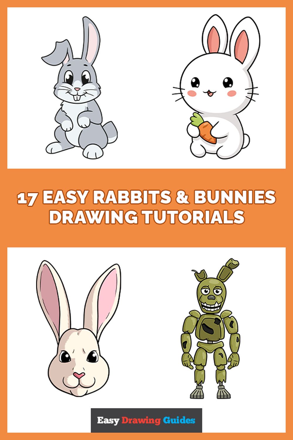 Easy - Fun and Easy Drawing Tutorials. Learn how to draw rabbits and ...