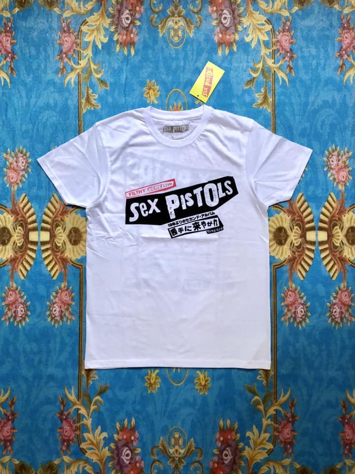 🎸sex Pistols เสื้อวง Sex Pistols สินค้านำเข้า 🎯ลิขสิทธิ์แท้ 🌈สกรีนทั้ง