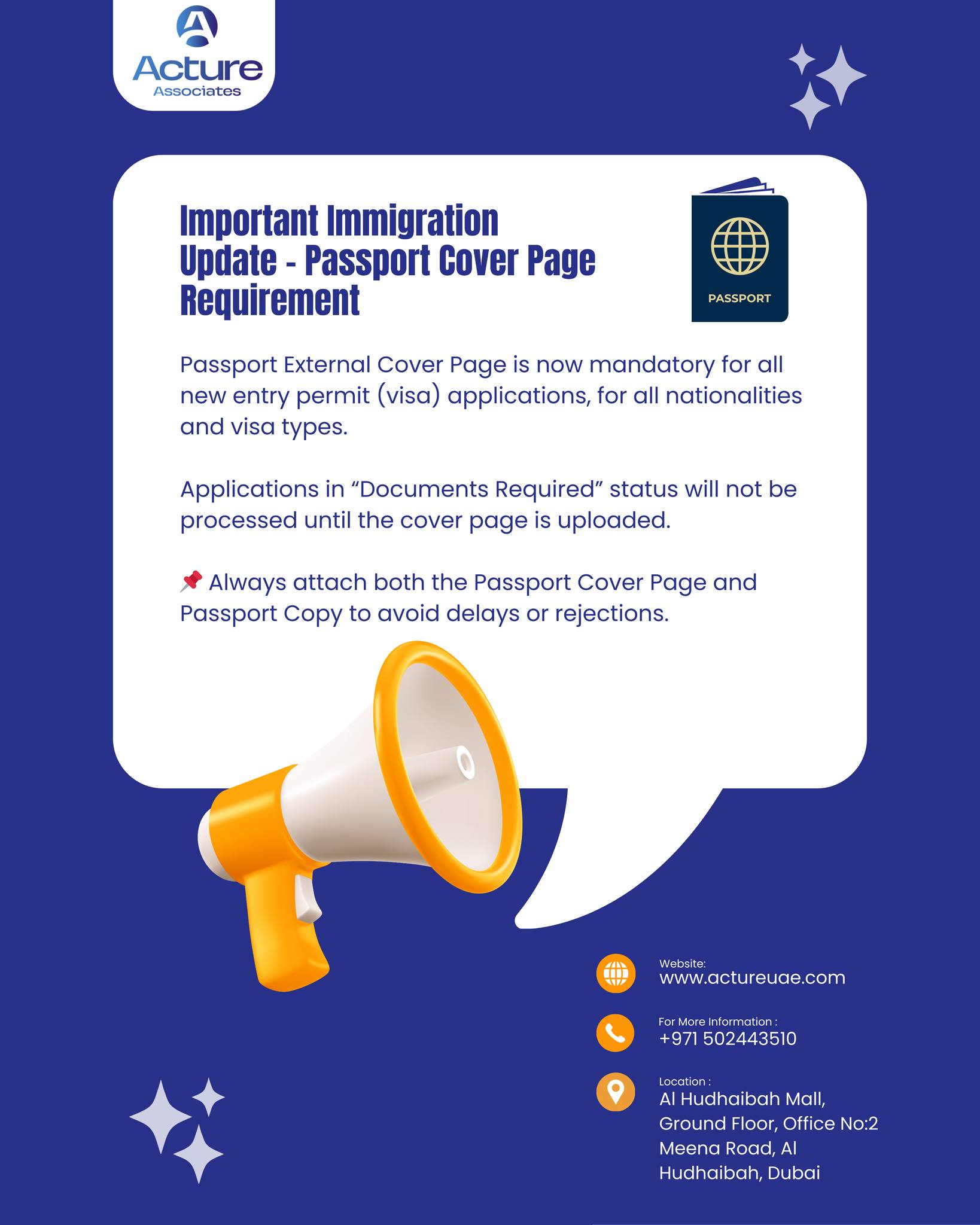 Pro 📢 Passport Cover Page Now Mandatory All Nationalities All Visa 3197