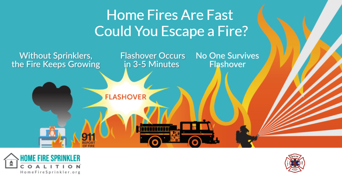 Newton - Welcome to Fire Sprinkler Week. Did you know a fire can reach ...